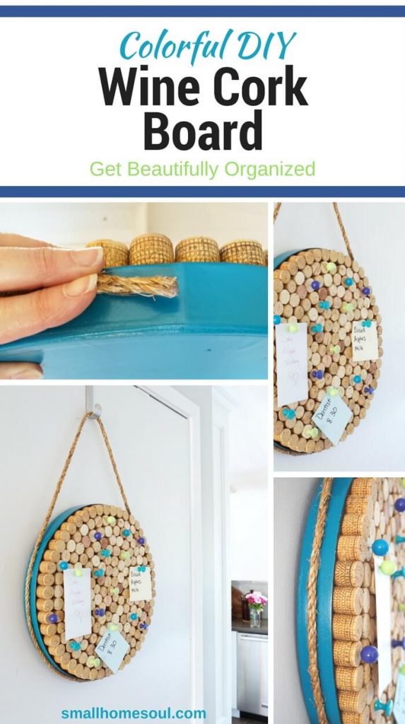 Wine Cork Board - an Easy DIY Project to get Organized - Girl, Just DIY!