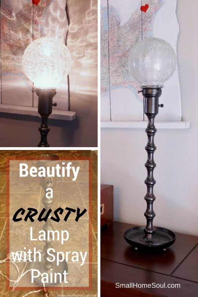 How to Makeover a Brass Lamp with Paint - Girl, Just DIY!
