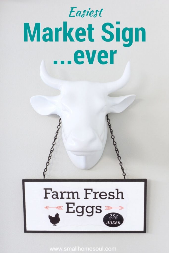 Vintage Market Sign with an Updated Modern Look - Girl, Just DIY!