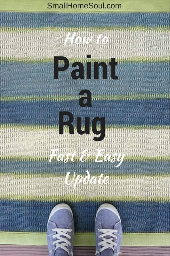 How to Paint a Rug the Easy Way - Girl, Just DIY!