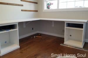 DIY L Shaped Desk - Home Office Makeover - Girl, Just DIY!