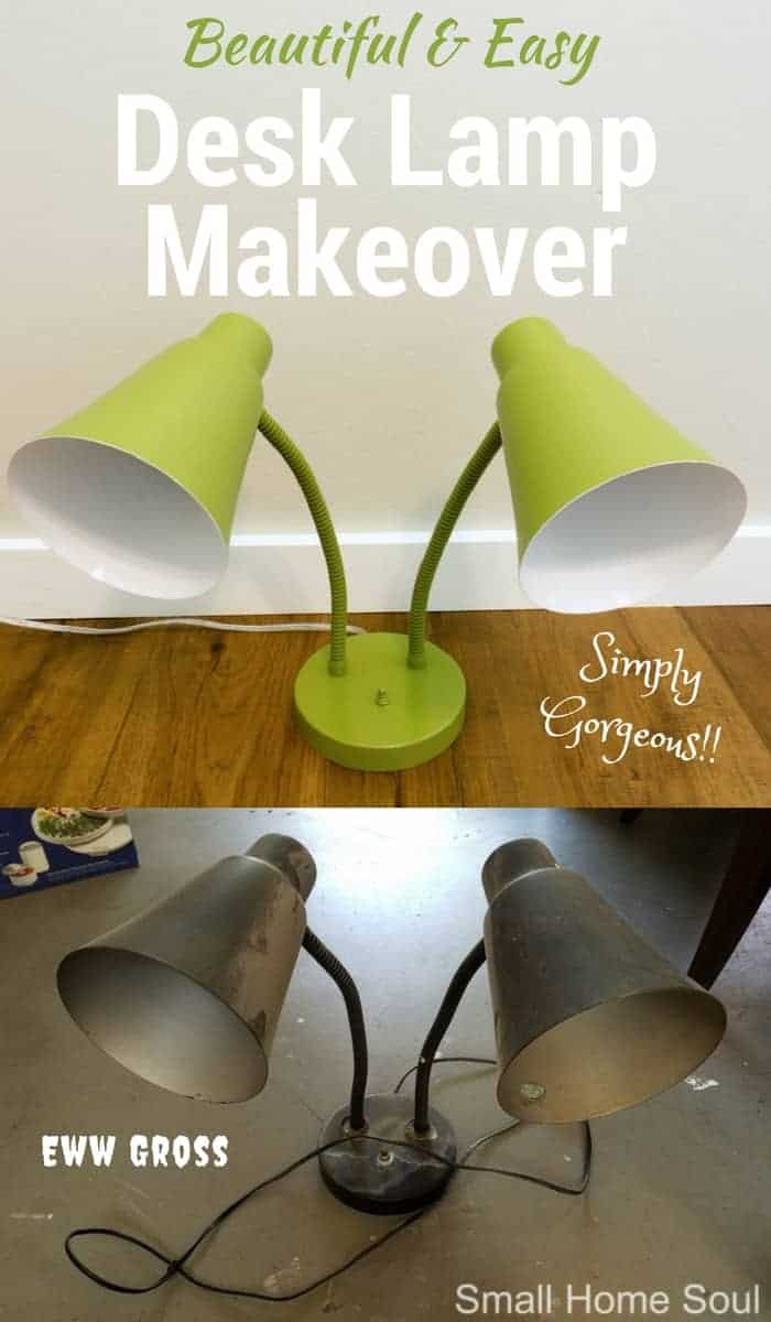 Desk Lamp Makeover - One Room Challenge Week 3 - Girl, Just DIY!