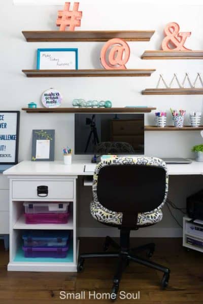 Office Makeover Reveal - One Room Challenge Week 6 - Girl, Just DIY!