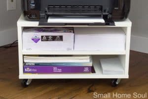 Rolling Printer Cart with Build Plans - Girl, Just DIY!