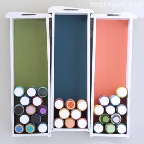 Creative Craft Paint Storage using vintage sewing machine drawers ...