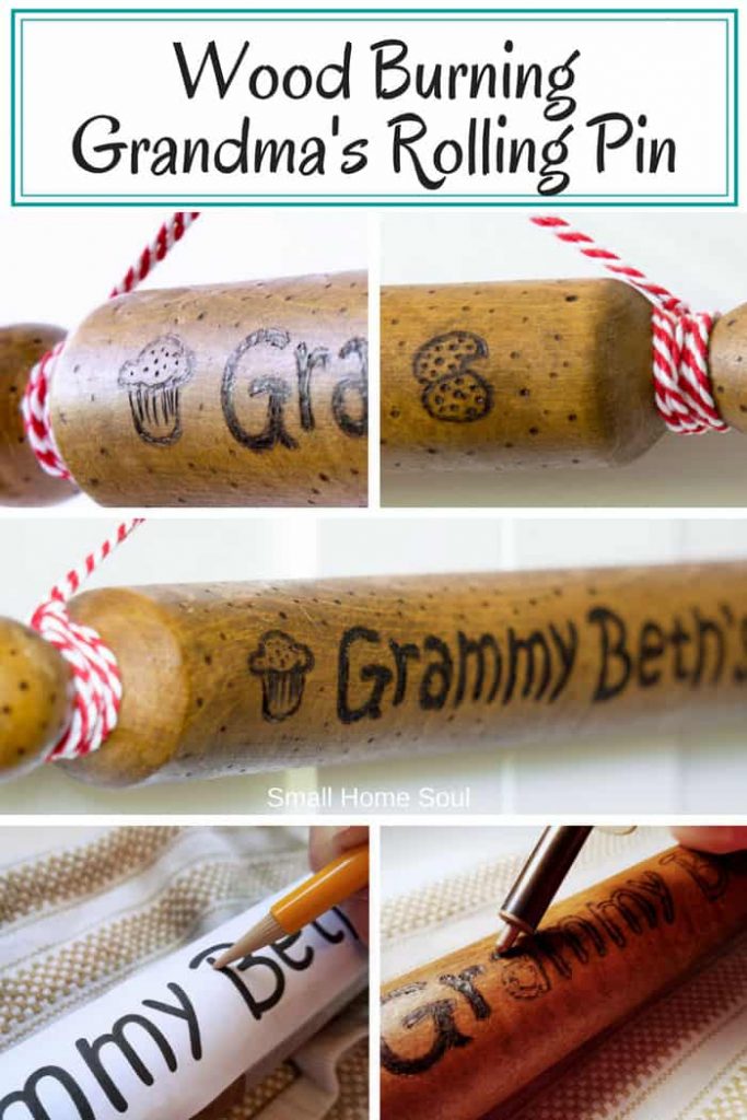 Wooden Rolling Pin Decor - Easy Wood-burning Project - Girl, Just DIY!