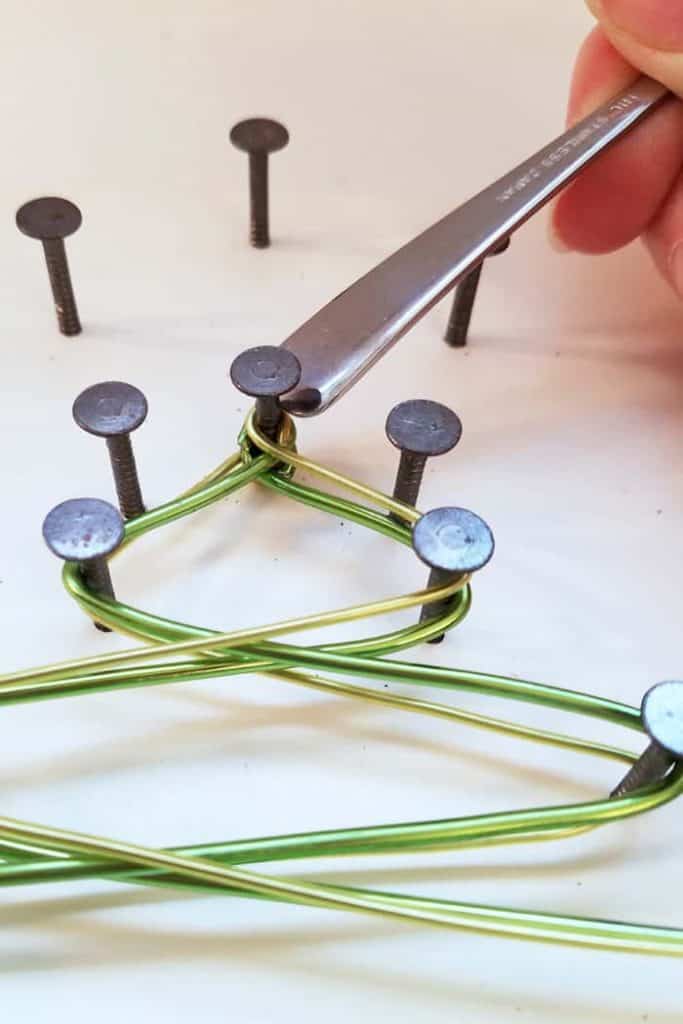 DIY String Art Christmas Tree with Wire - Girl, Just DIY!