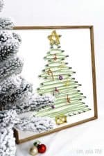 DIY String Art Christmas Tree with Wire - Girl, Just DIY!